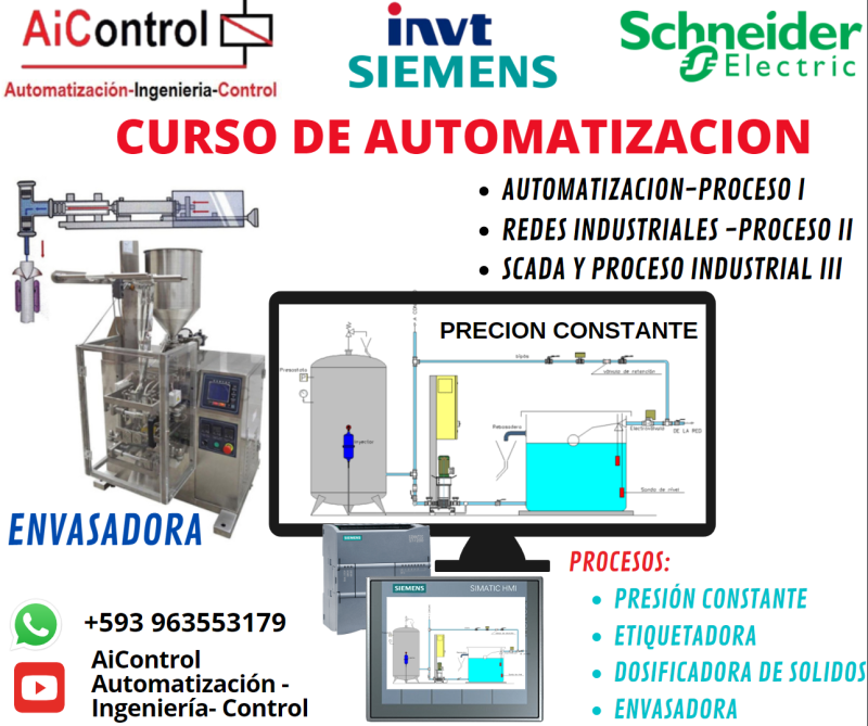 Cursos con modalidad online y presencial de especialista en automatización